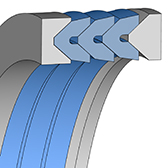Empaquetaduras Chevron / V-packing de Merkel V 1000 - Rodac